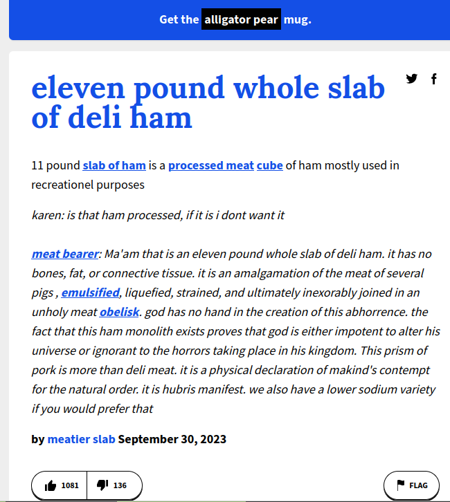 LMAO - Eleven Pound Whole Slab of Deli Ham (meaningless drivel forum at ...