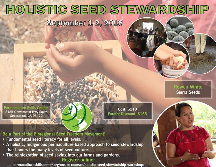 Holistic Seed Stewardship Workshop W/ Rowen White of Sierra Seeds ...